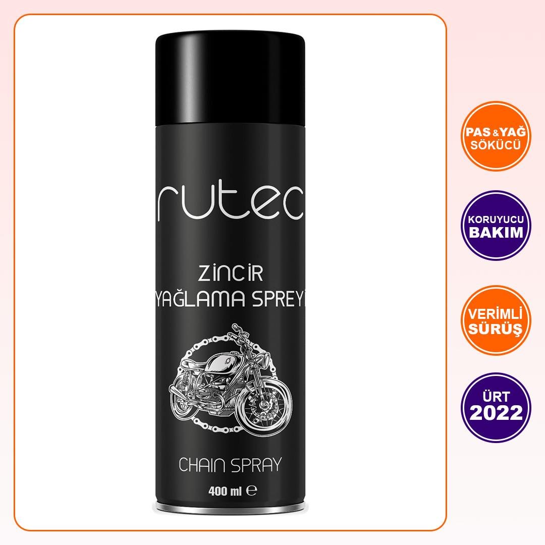 Rutec Zincir Yağlama Spreyi 400 ml Rutec Zincir Yağlama Spreyi 400 ml
