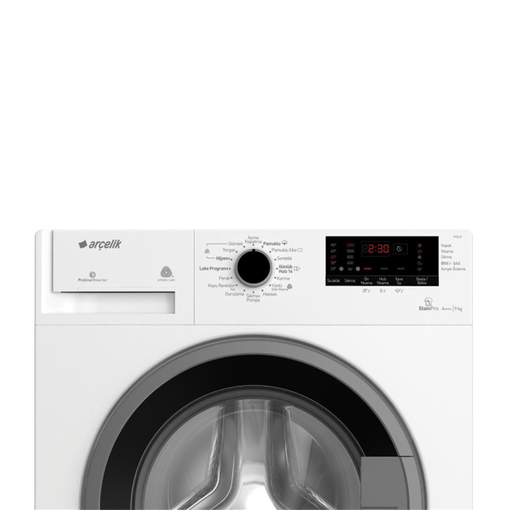 Arçelik 9124 D 9 Kg Çamaşır Makinesi Beyaz