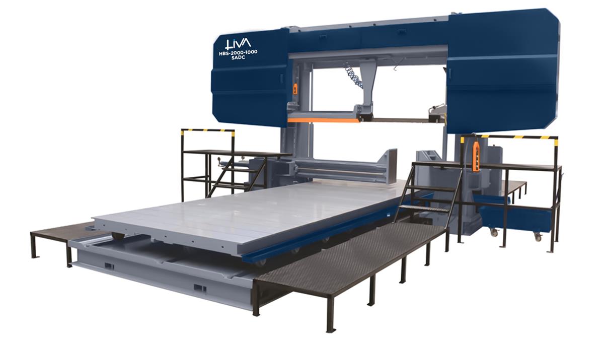 HBS-2000-1000 SADC Semi Automatic Double Column Hydraulic Bandsaw Machine