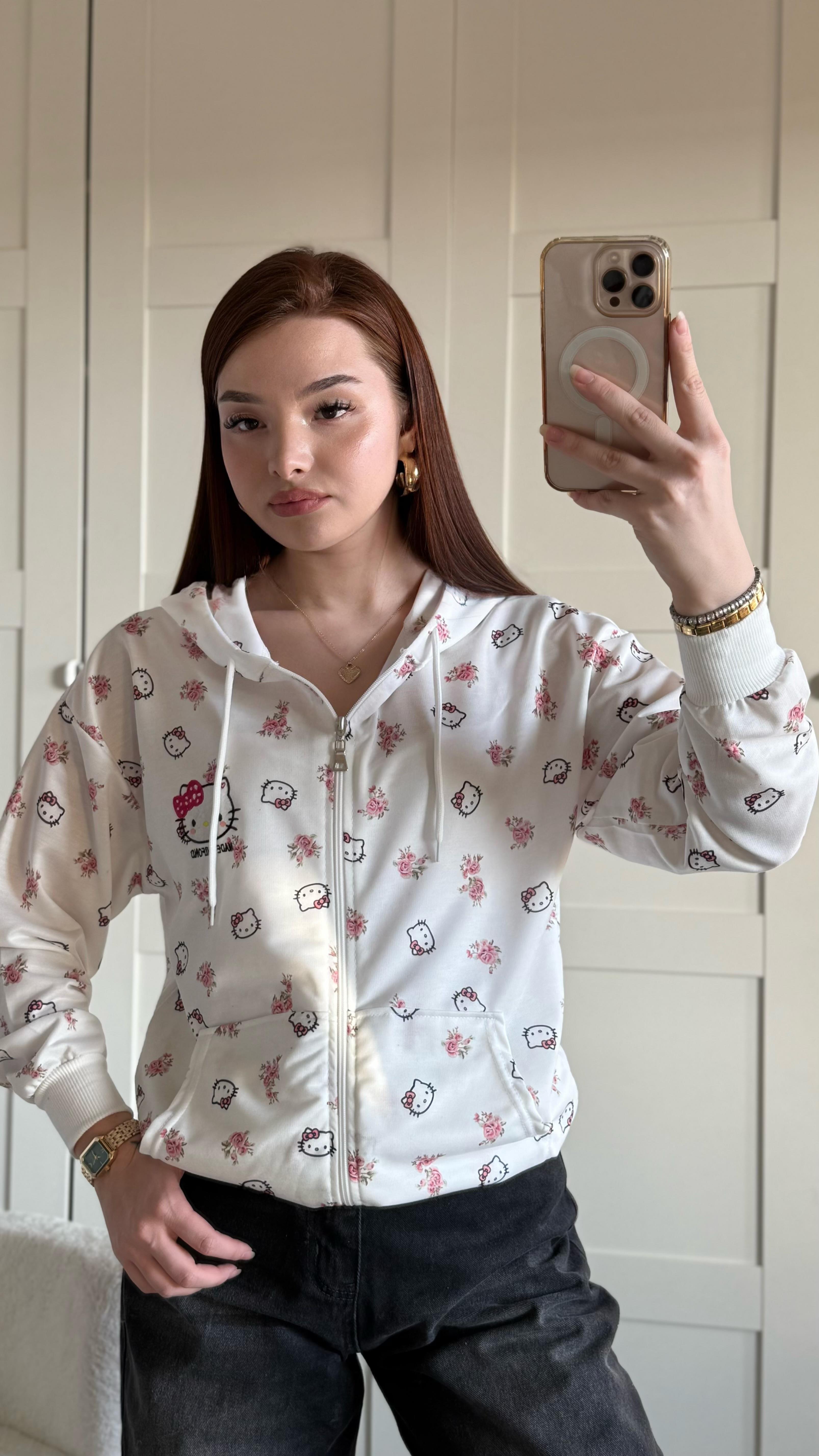 İconic Hello Kitty Hırka Beyaz
