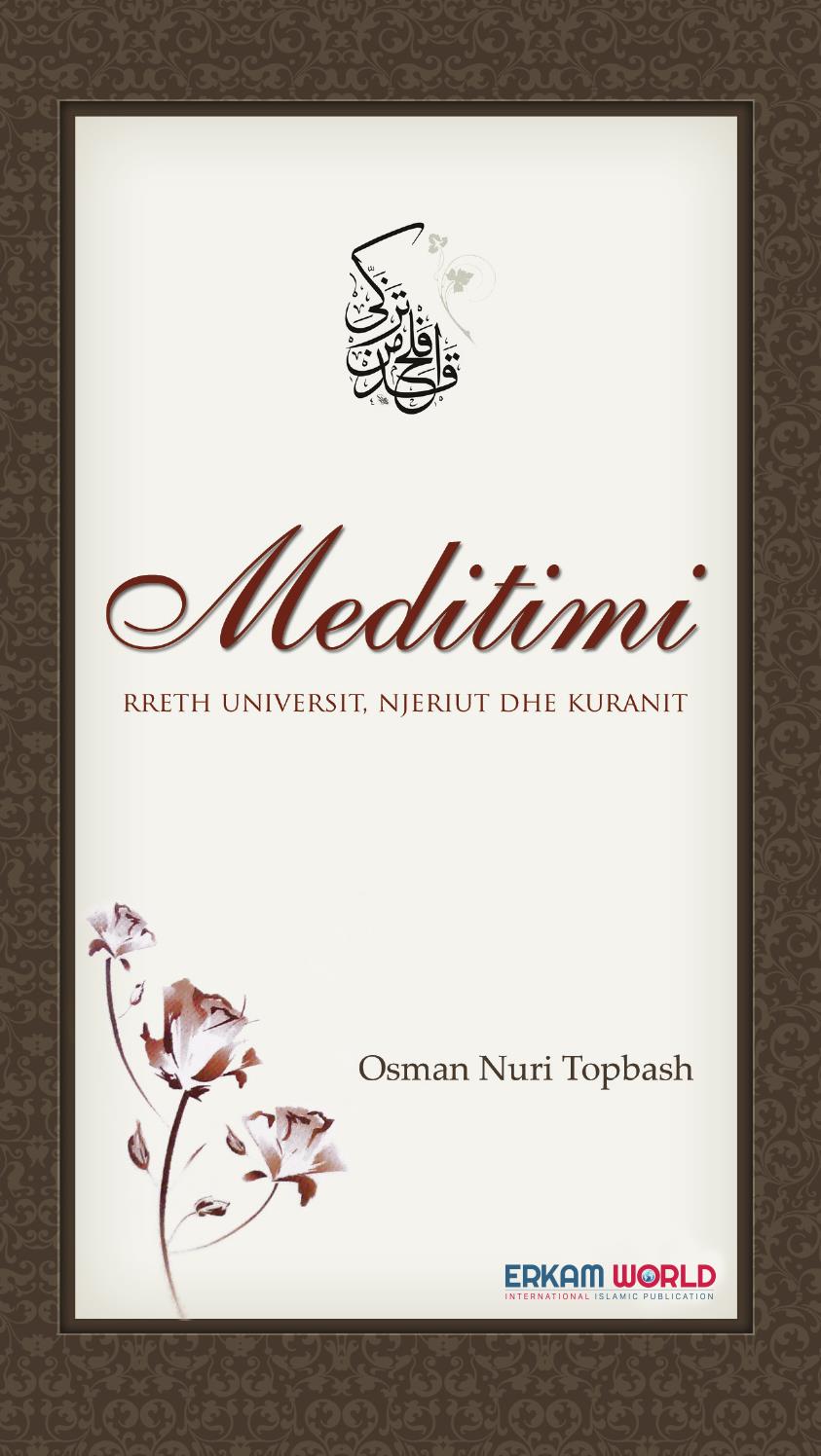 Meditimi Rreth Universit, Njeriut Dhe Kuranit - Erkam Yayınları
