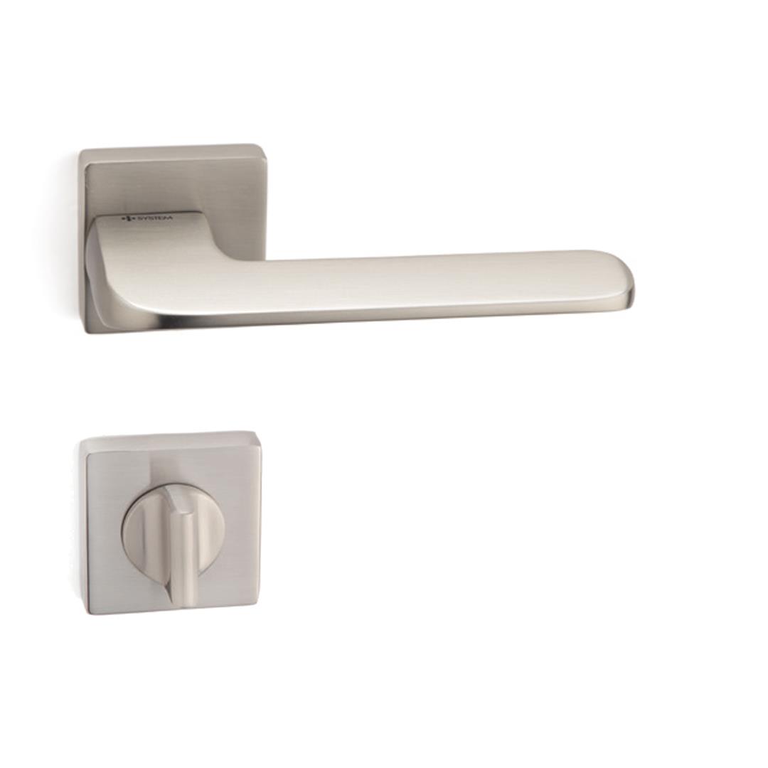 Atlas Rozetli Kapı Kolu Takımı Saten Renk | System