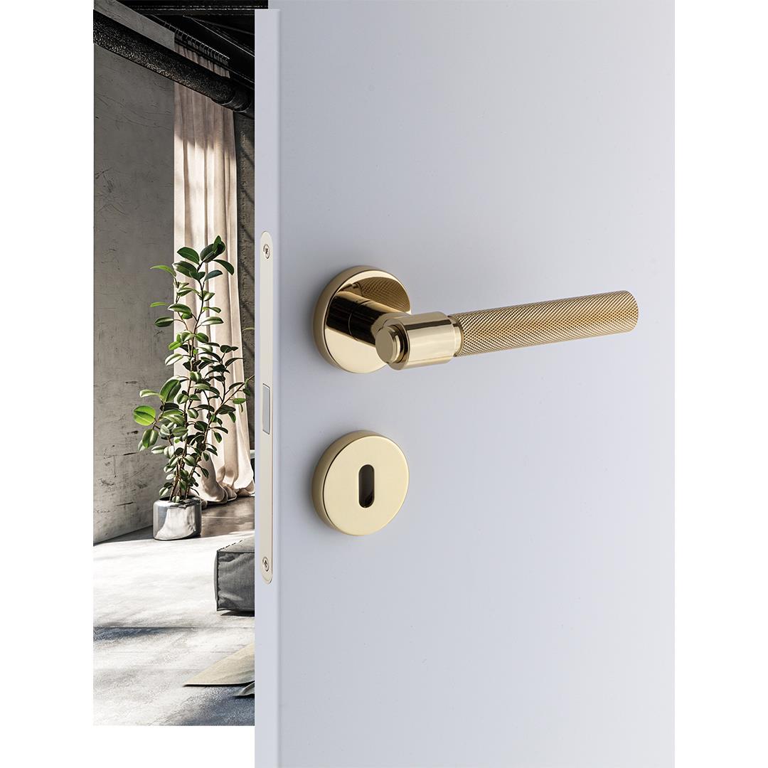 Axes-T Rozetli Kapı Kolu Takımı Rose Renk | System