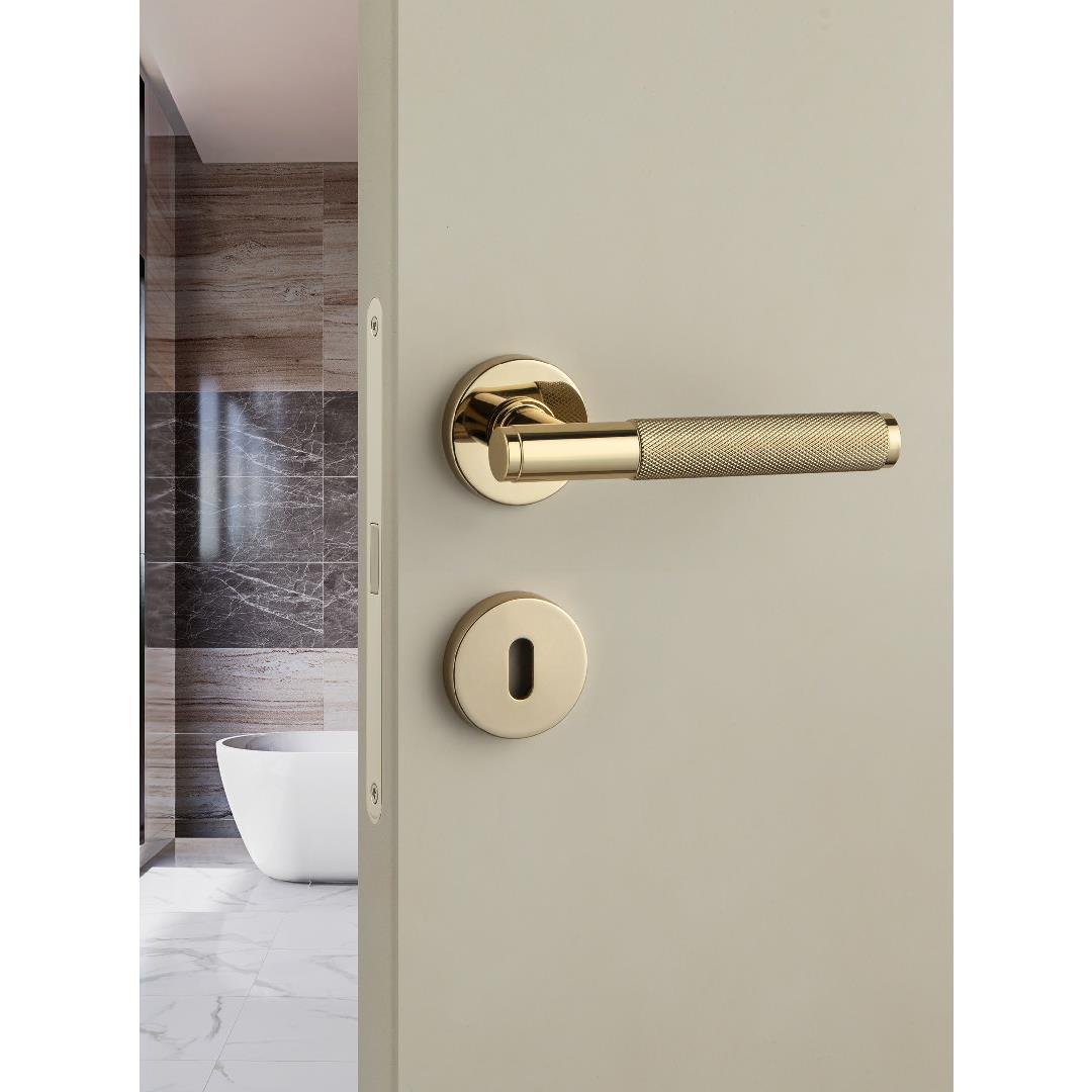 Kayla Rozetli Kapı Kolu Antik Rengi | Tema Aksesuar