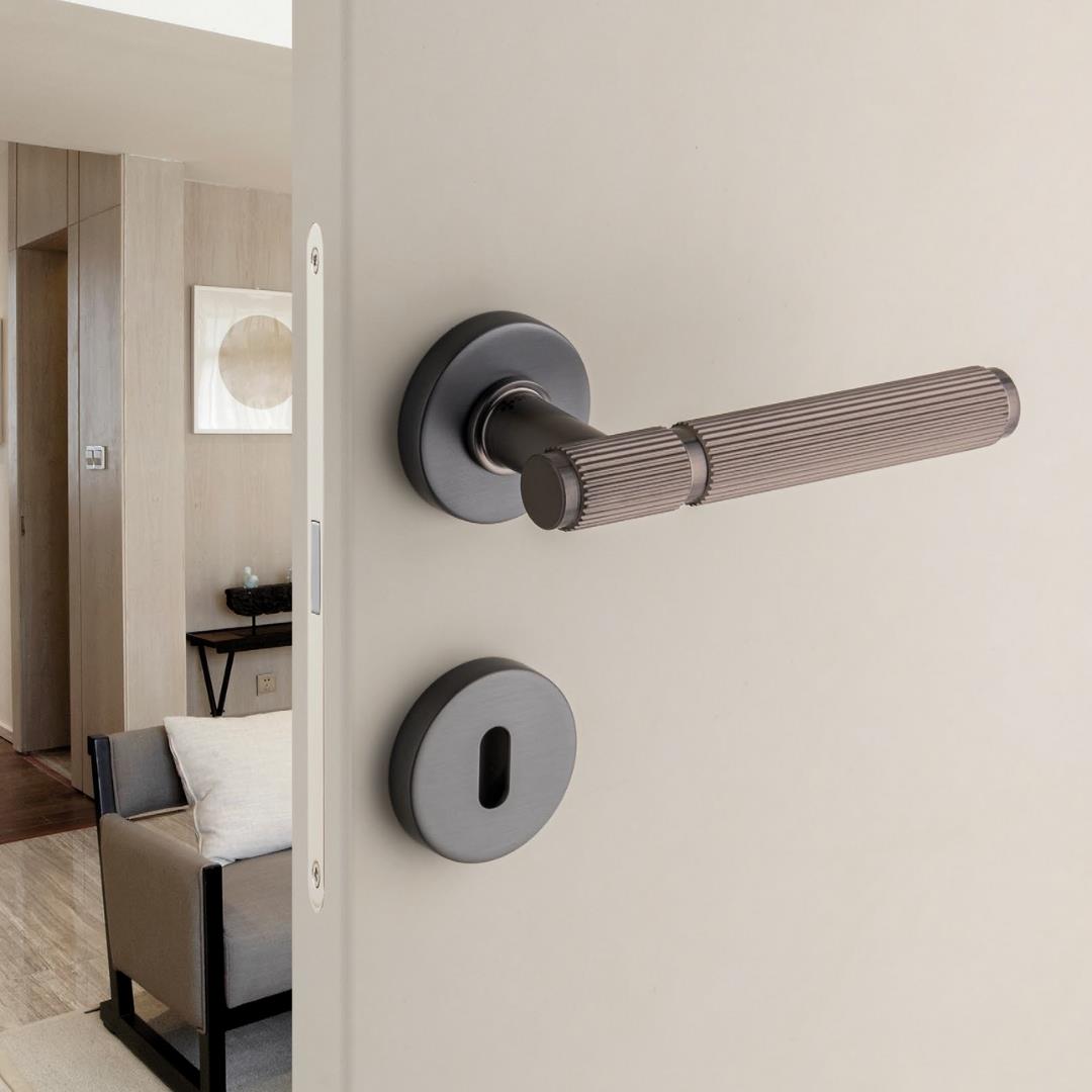 Pıxar-L Rozetli Kapı Kolu Takımı Rose Renk | System