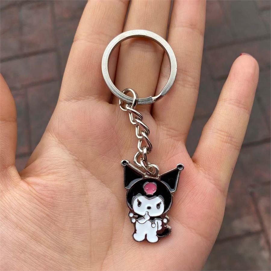 Anime Harajuku Kuromi Anahtarlık Anime Harajuku Kuromi Anahtarlık