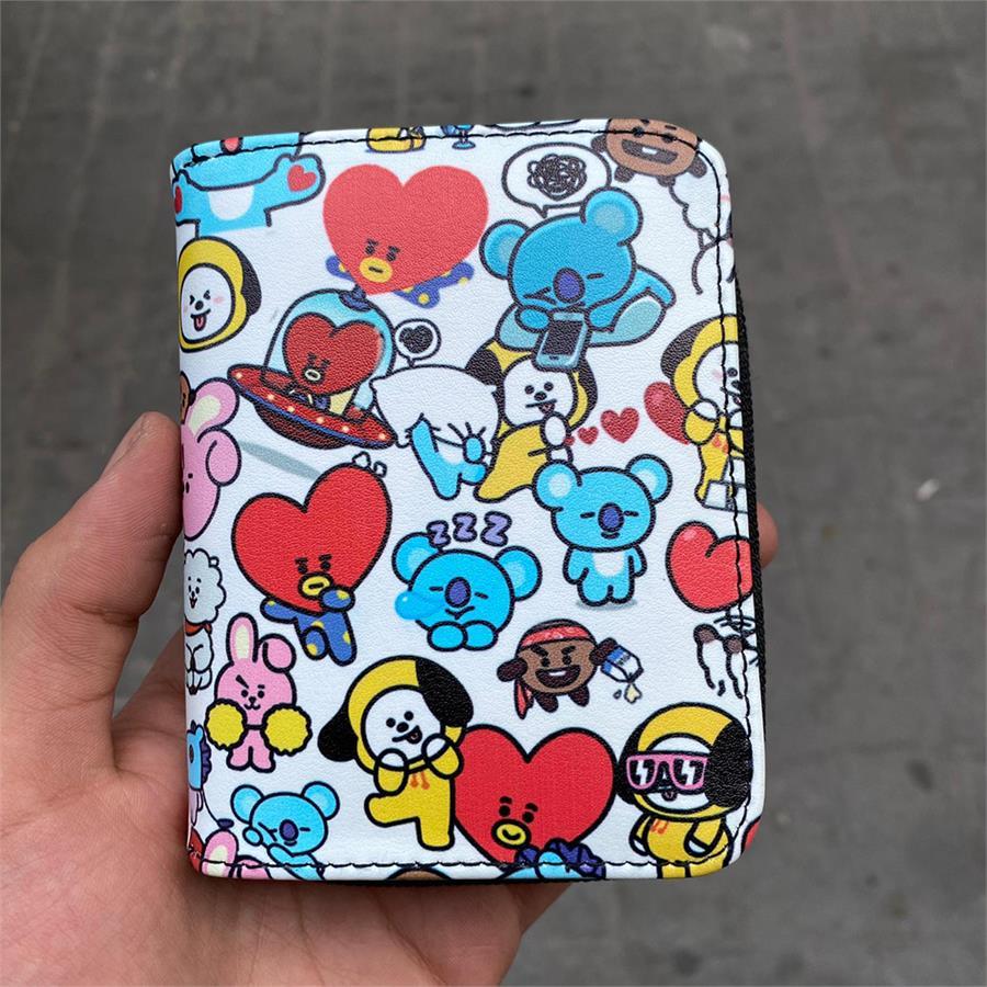 K-Pop-Bts Bt21 Karakterler Kısa Cüzdan