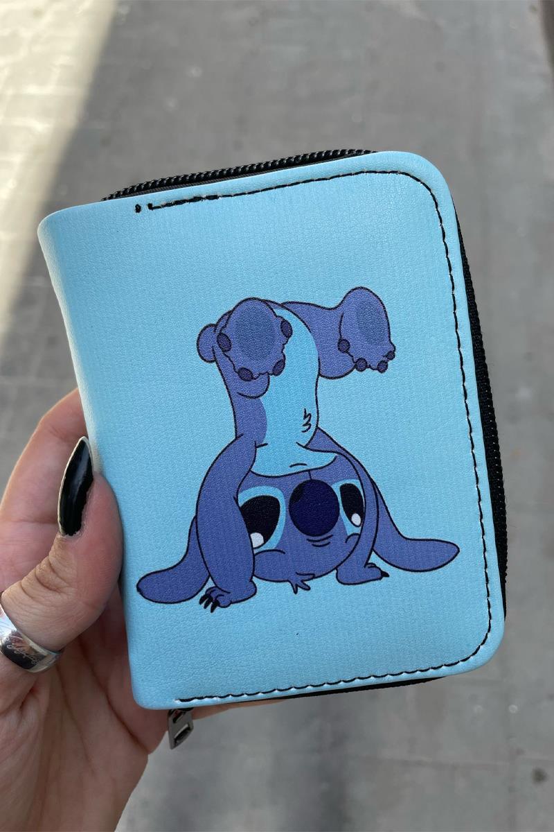 Stitch Upside Down Kısa Cüzdan