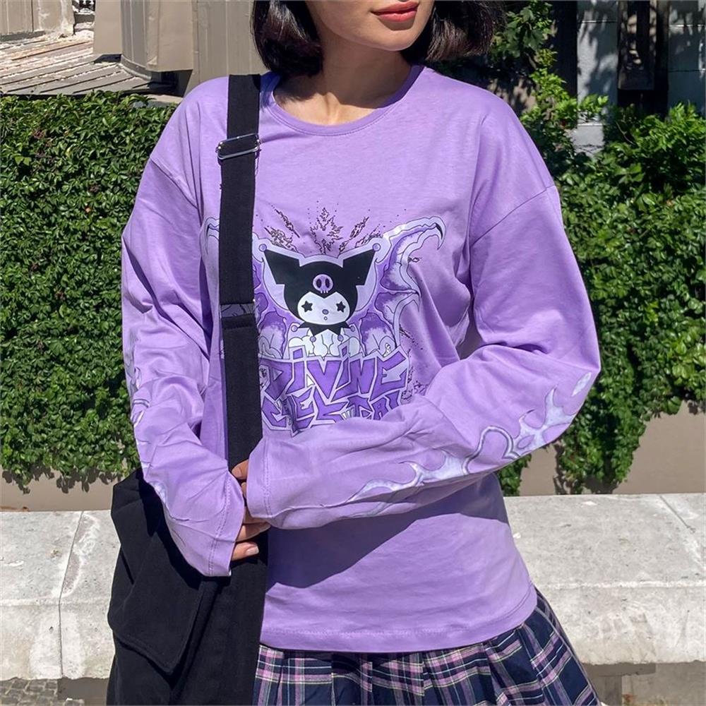 Lila Anime Dark Tribal Kuromi (Unisex) Uzun Kollu Lila Anime Dark Tribal Kuromi (Unisex) Uzun Kollu
