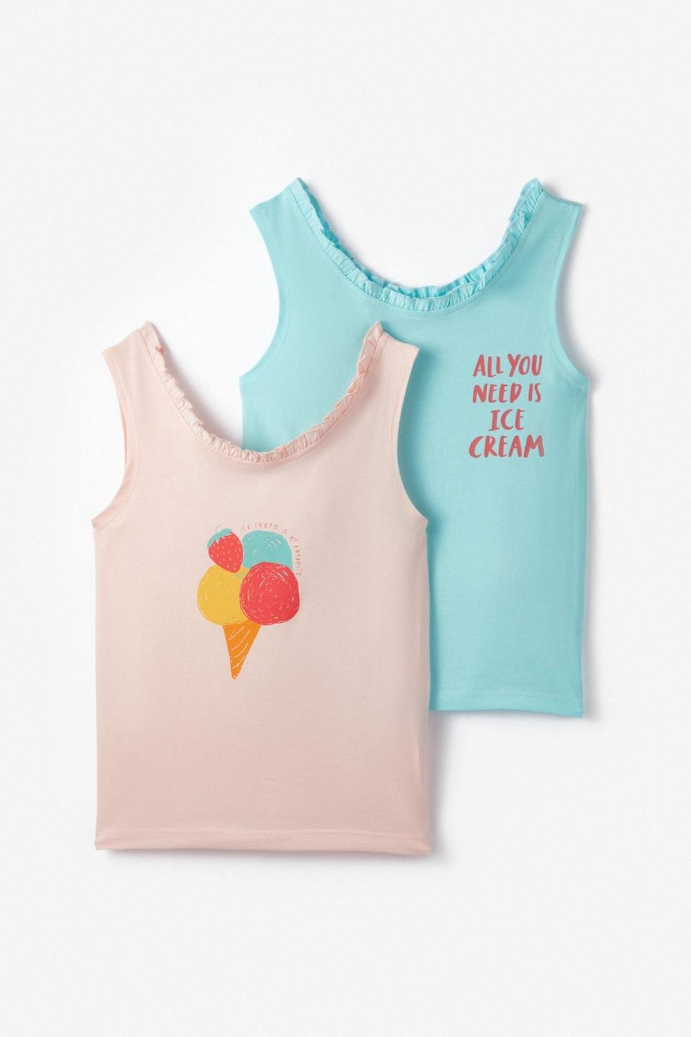 Kız Çocuk 2li Atlet