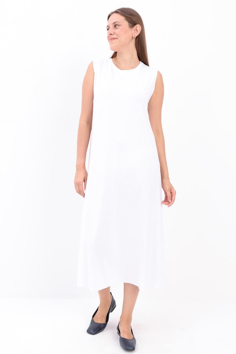 Beyaz-Basic Elbise Astarı - Zarif ve Modern Tasarım | ALDAY