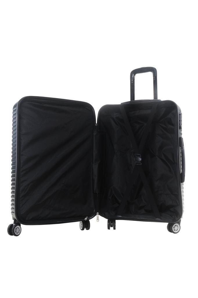 Büyük Ve Kabin Boy Polikarbon Valiz 4x2 Teker Siyah 1177