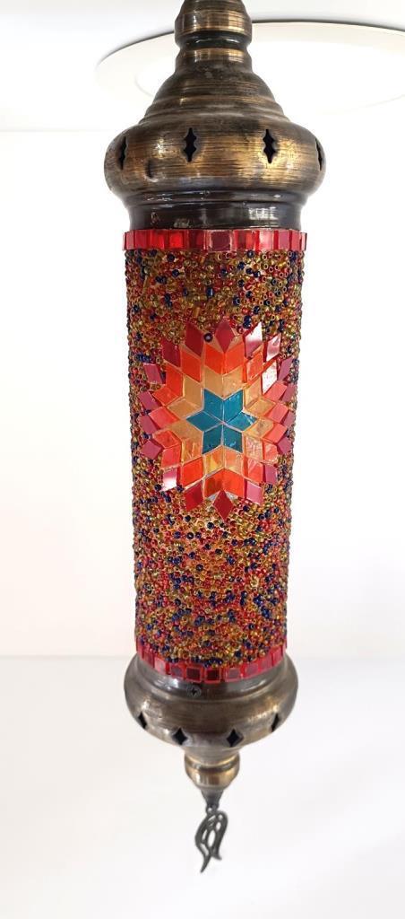 Lamba Mozaik Avize Silindir Gece Lambası Sarkıt Lamba Işık Ev ...