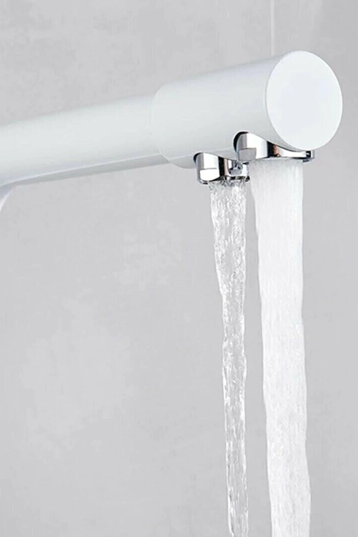 Arıtmalı 3 Yollu Musluk Mutfak Bataryası Beyaz