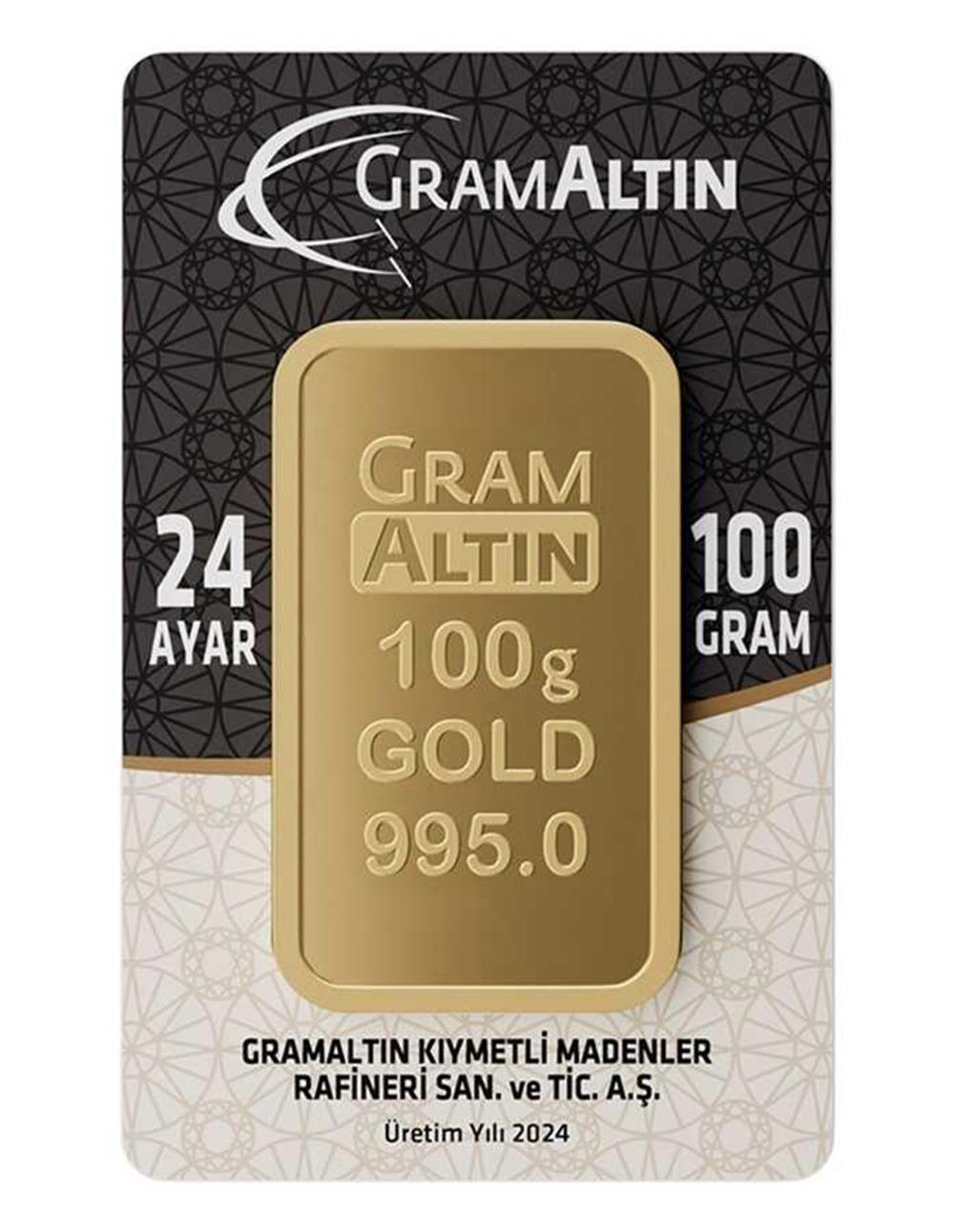 100 GRAM 24 AYAR İAR GRAM ALTIN