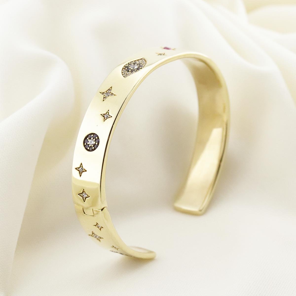 Apm Modeli Gold Kaplama Gümüş Kelepçe - Necatigun.com