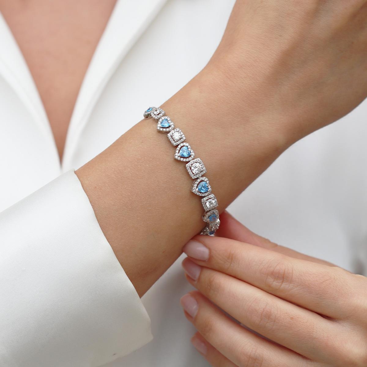 Kalp Sevgili Gümüş Bileklik - Necatigun.com