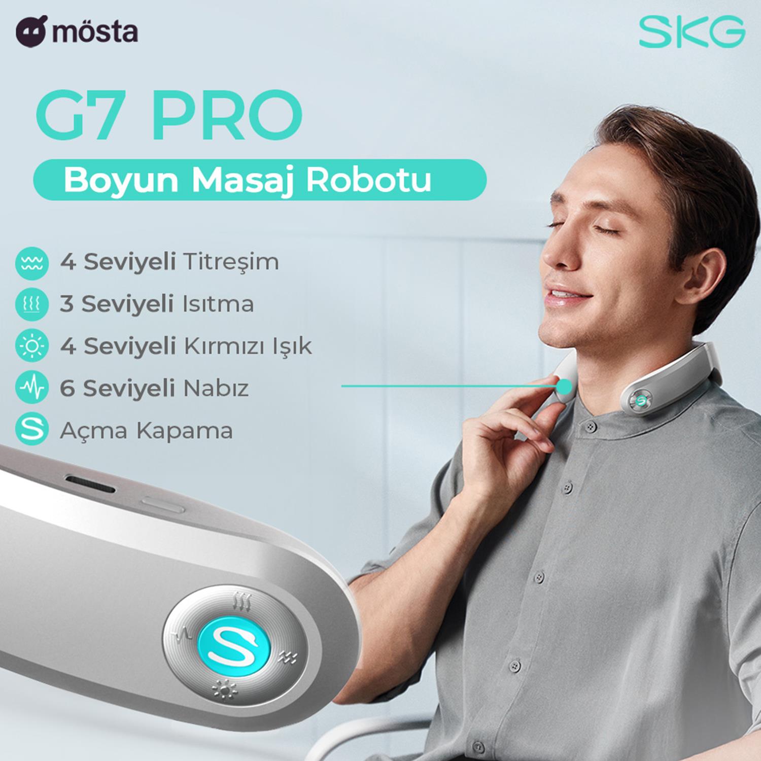 SKG G7 PRO-E TENS-EMS Akıllı Boyun Masaj Aleti