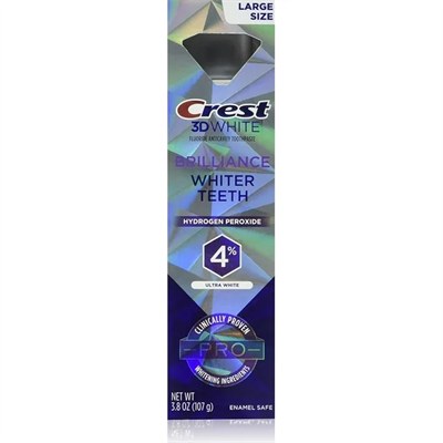 Crest 3D White Brilliance Pro Ultra White Teeth Whitening Toothpaste ...