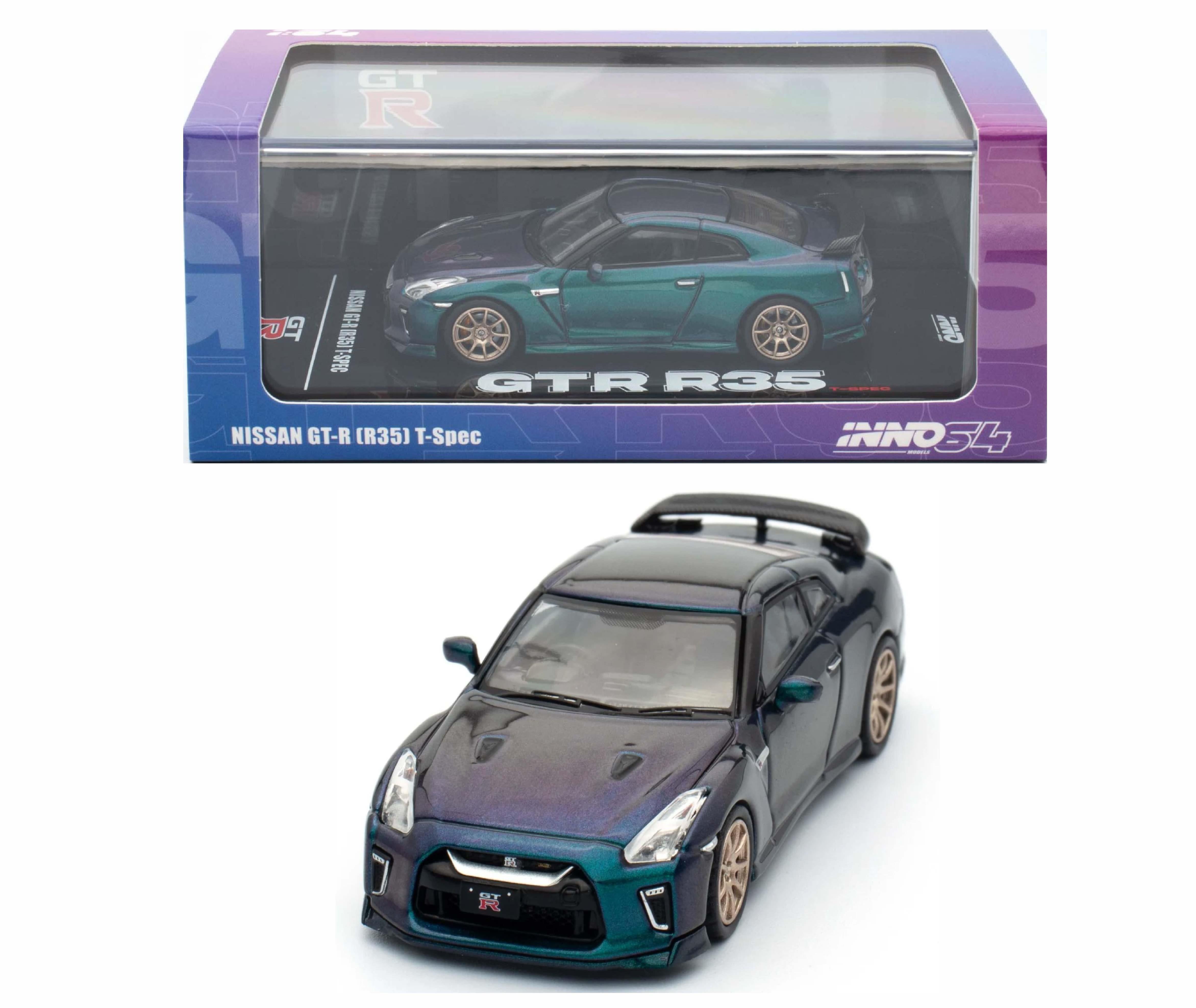 Inno 1/64 Nissan Skyline GT-R R35 T-SPEC Midnight Purple Diecast Scale ...