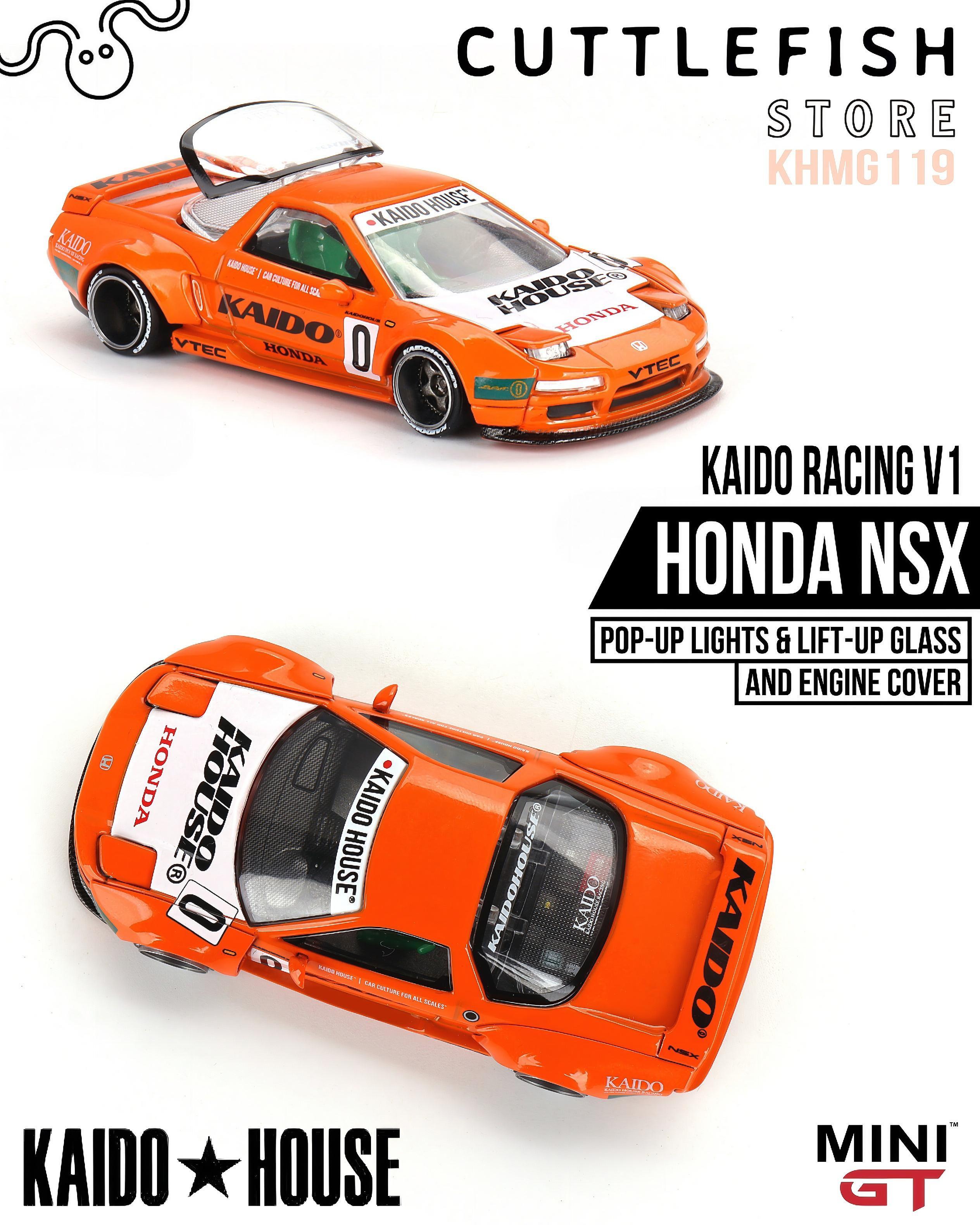 Mini GT KAIDO Honda NSX Kaido Racing V1 Orange