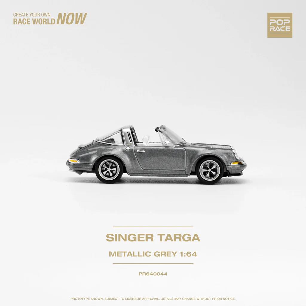 Pop Race 1/64 Porsche 911 (964) Targa "Singer" - Diecast Model Car