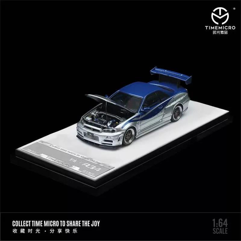 Time Micro1:64 GTR R34 Blue