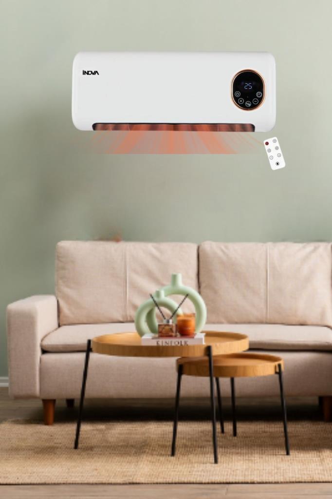 İNOVA SATURN DUVAR TİPİ KLİMATİK TURBO FANLI ISITICI ELEKTRİKLİ SOBA VE ...