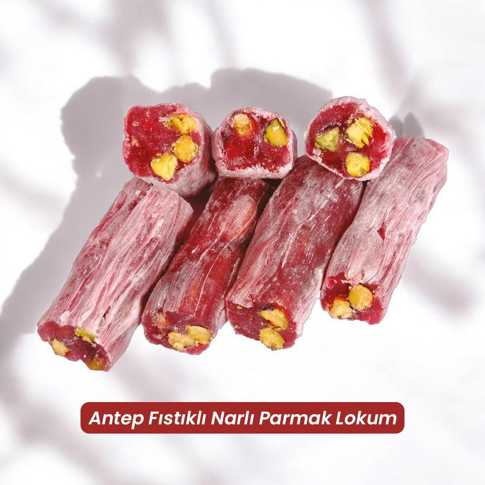 Antep Fıstıklı Narlı Parmak Lokum - Yaşar Şekerleme