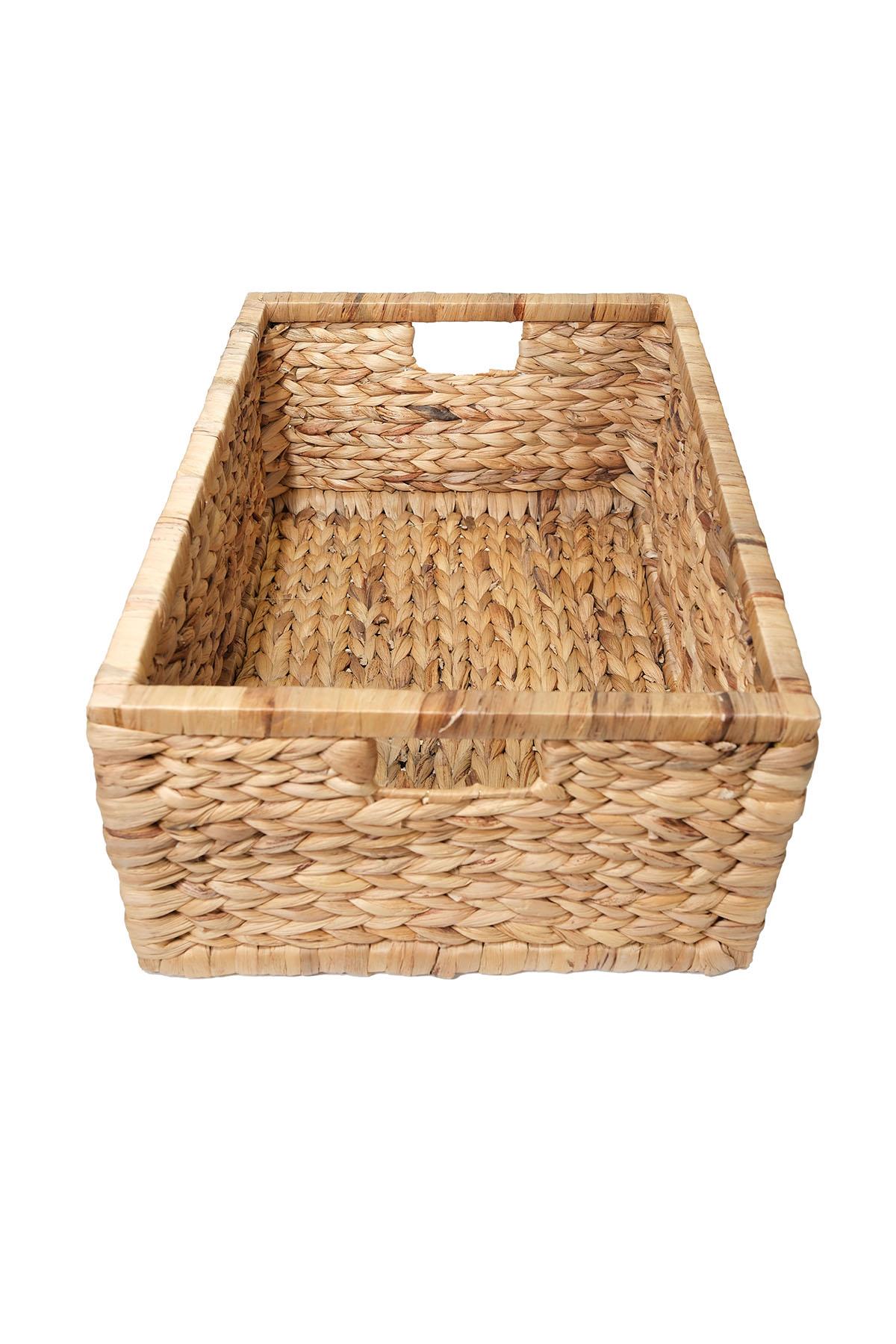 DİKDÖRTGEN BÜYÜK HASIR SEPET 47X33X19 CM CASALİNDA