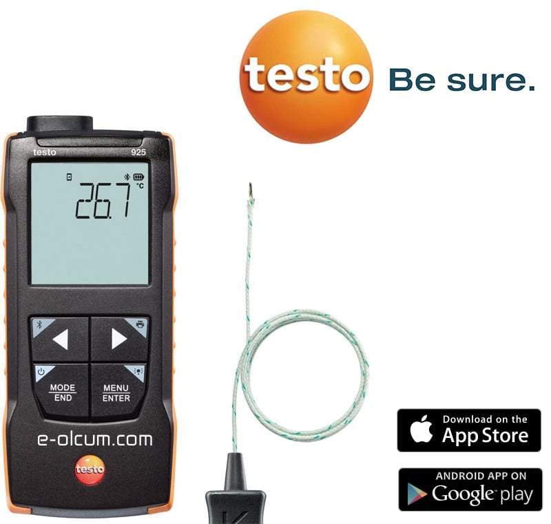 Testo 925 K Tip Termokupl Girişli Termometre