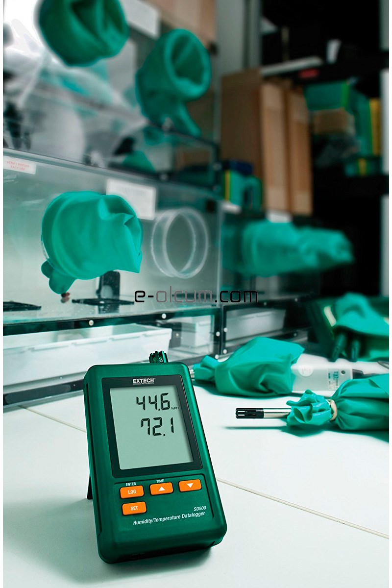 Extech SD500 Sıcaklık ve Nem Kayıt Cihazı Extech SD500 Sıcaklık ve Nem Kayıt Cihazı