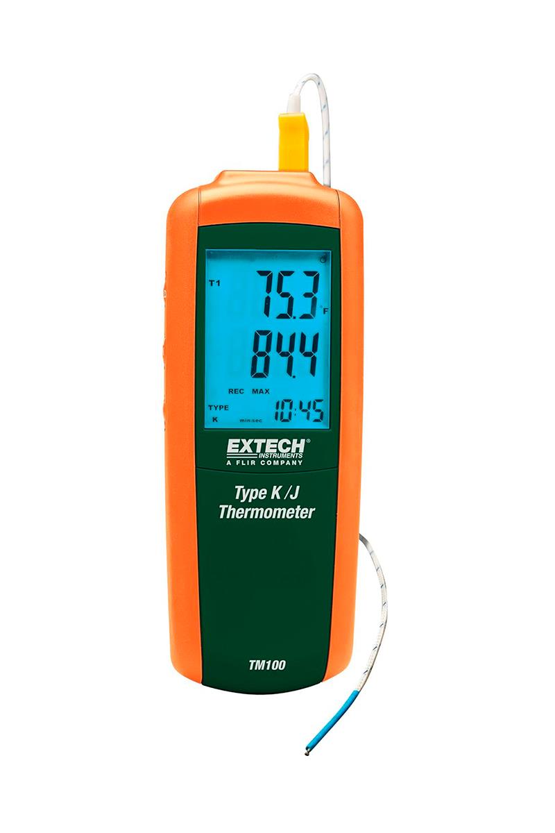 Extech TM100 K ve J Tip Termokupl Girişli Termometre