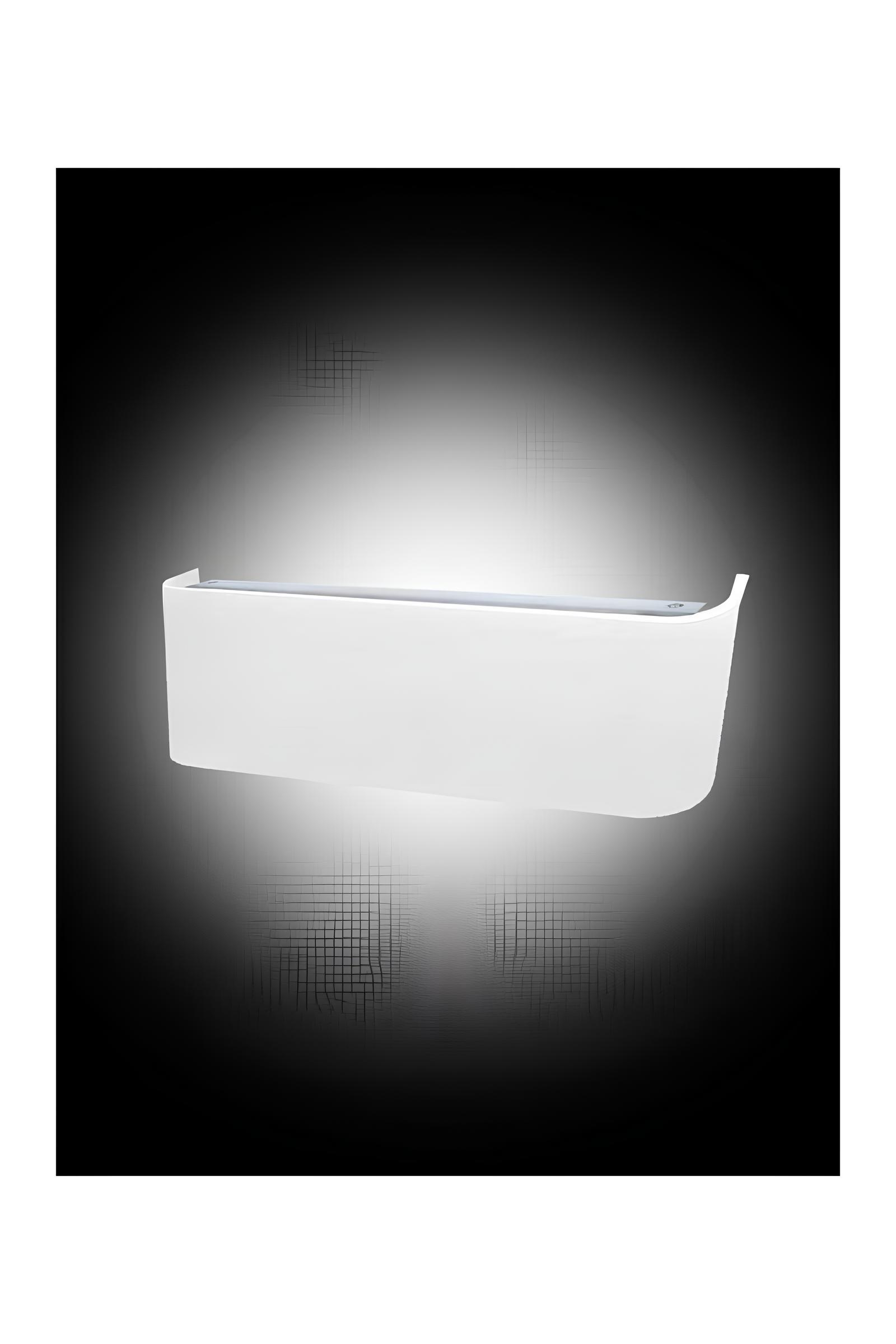 Ack 23x9 cm Led Duvar Apliği Beyaz Kasa Beyaz Işık AH07-03230