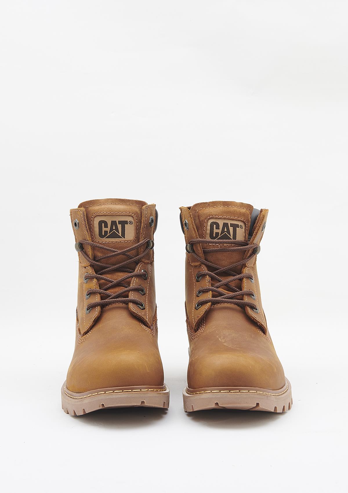 Caterpillar Golden Erkek Kahverengi Deri Bot | Yeşil Kundura