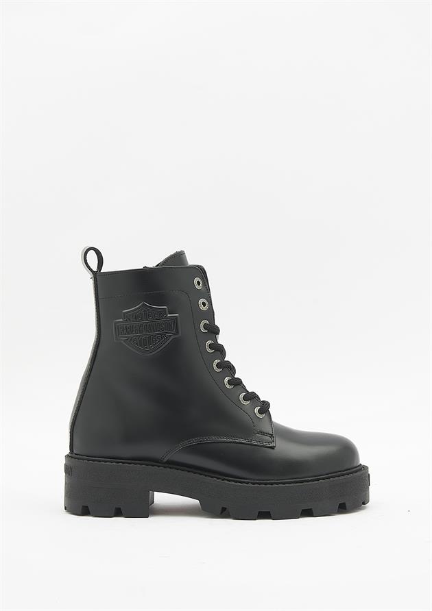 Harley Davidson Carrie Kadın Siyah Deri Bot