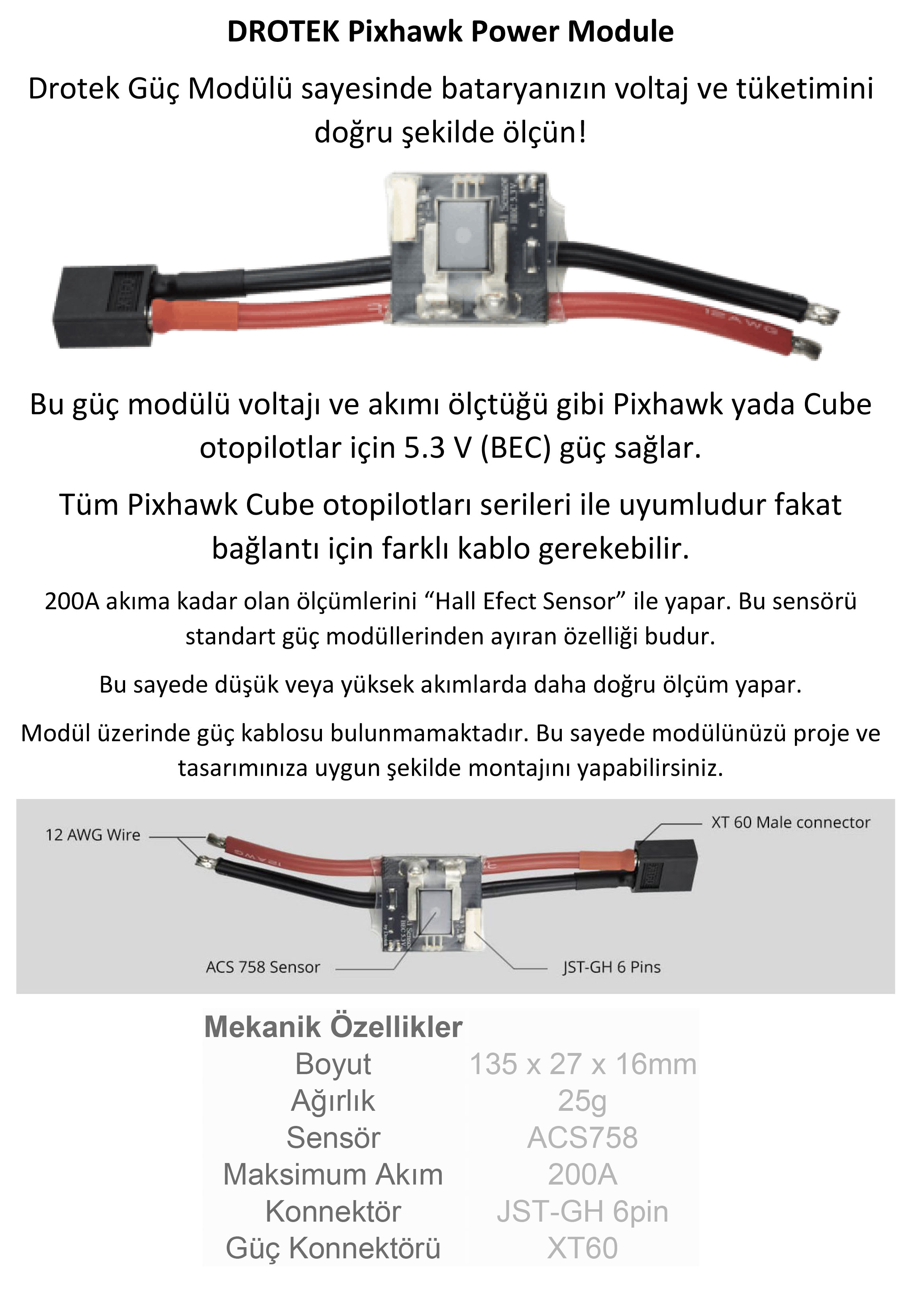 Drotek Pixhawk Power Module