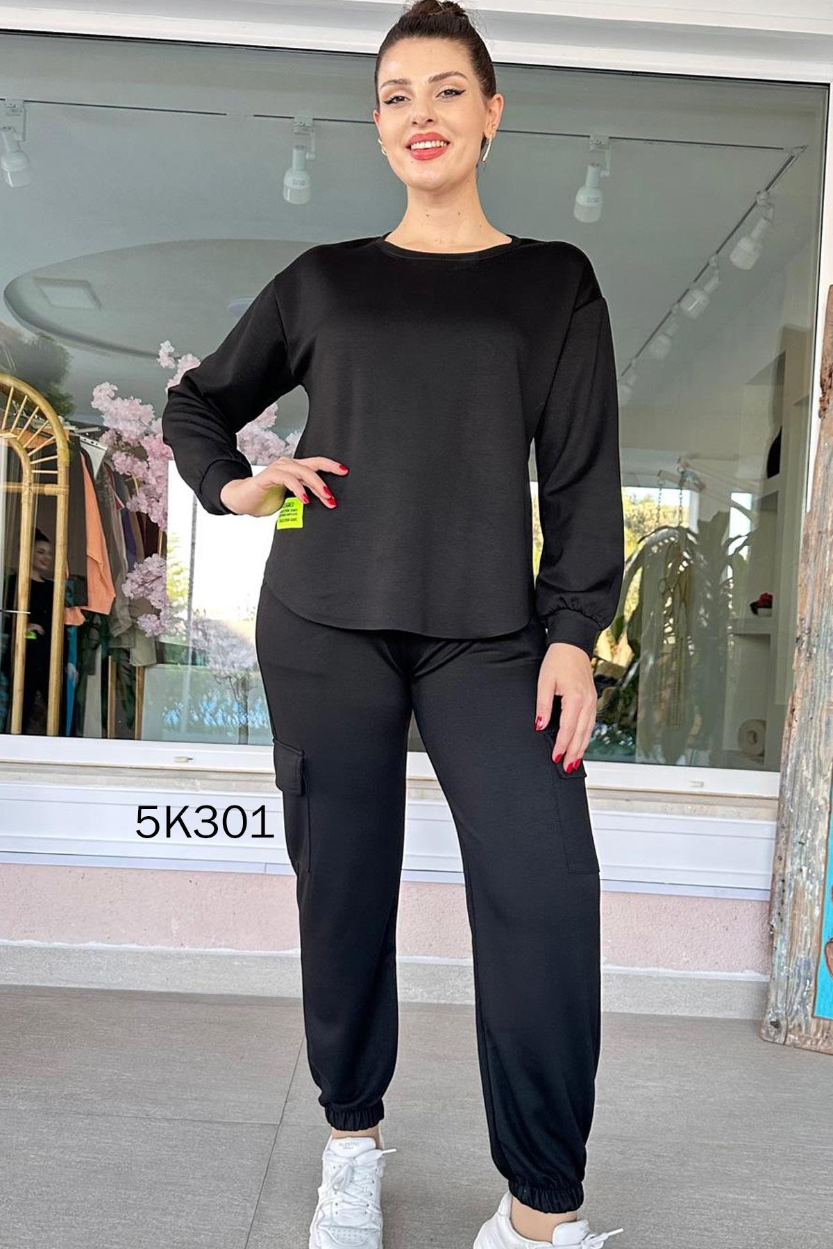 Neon Armalı Modal Kumaş Takım