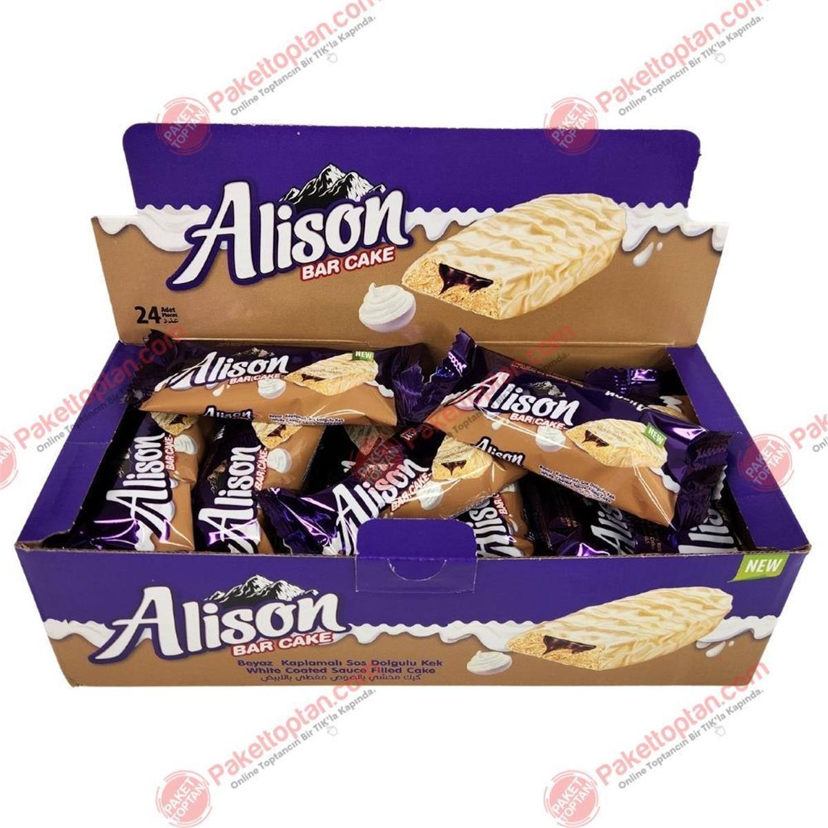 Toptan Lark Alison Beyaz Kaplamalı Bar Kek 30 Gr - Pakettoptan