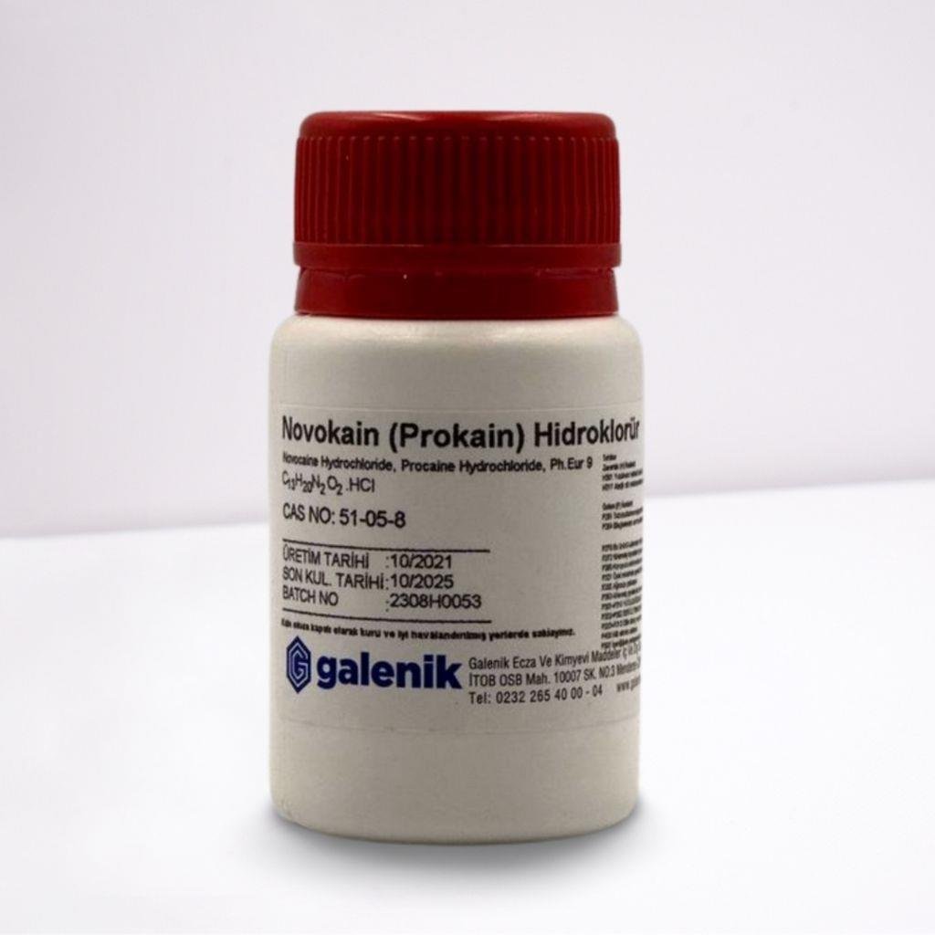 Galenik Novokain ( Prokain ) Hidroklorür 25 Gr