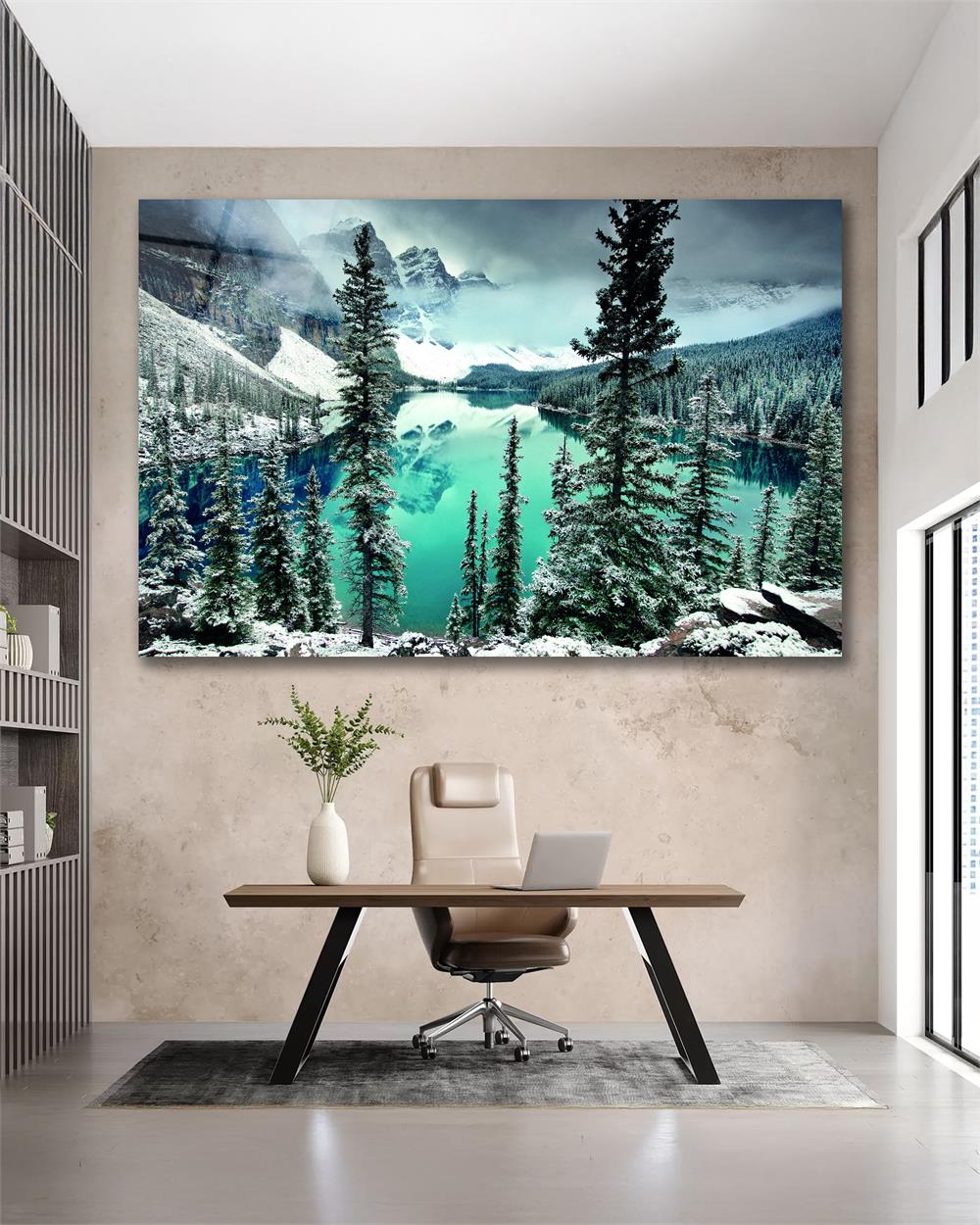 İdealizbiz.com'dan siyah beyaz satranç desenli dikey cam tablolarla ...