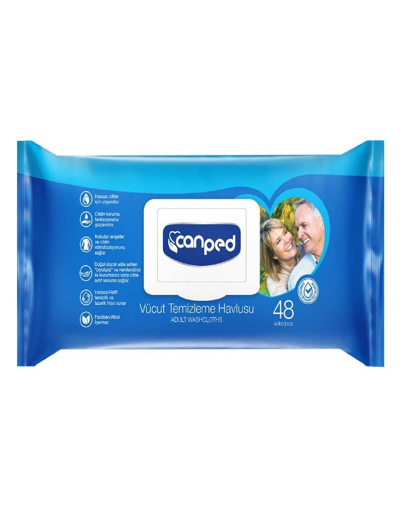 Canped Vücut Temizleme Mendili 48 Li