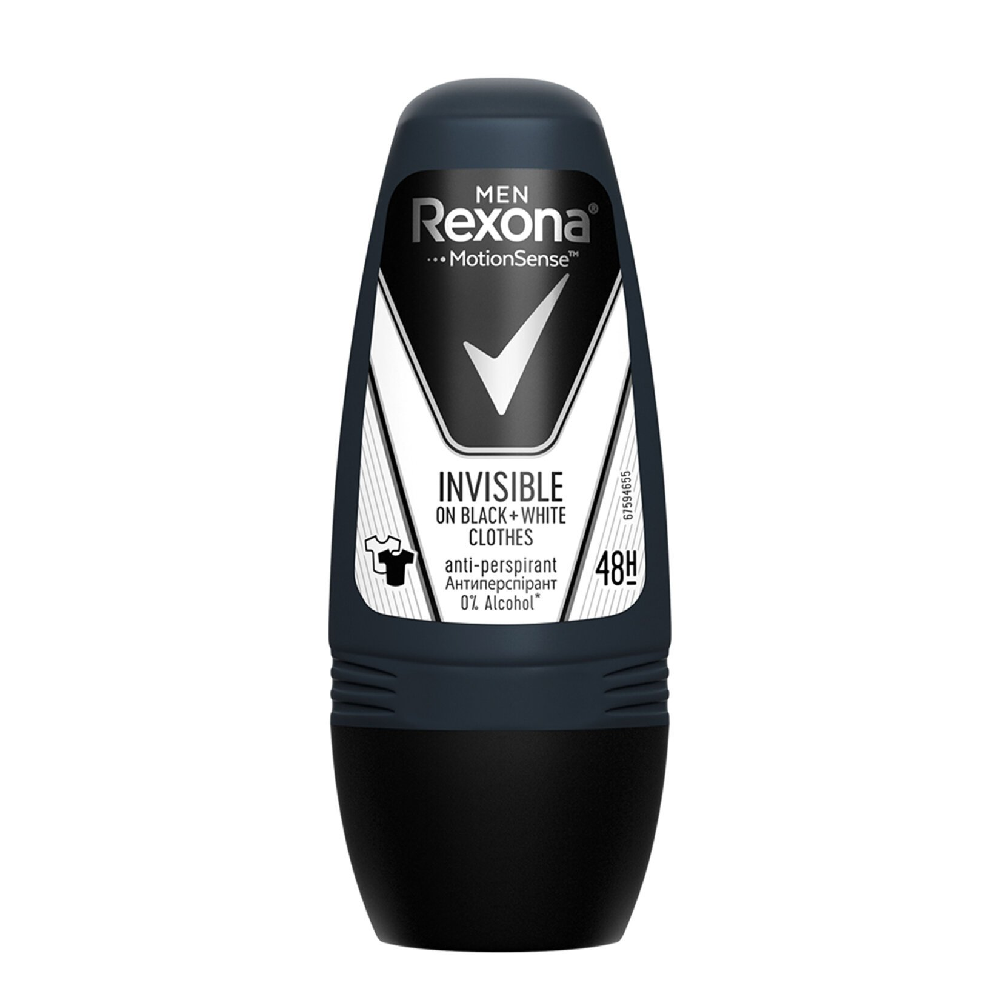 Rexona Invisible Black & White 50 ml Erkek Roll-On