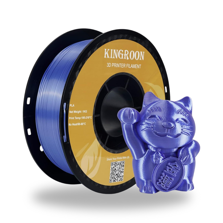 Kingroon Pla Silk Mavi Filament - 1.75mm - 1kg