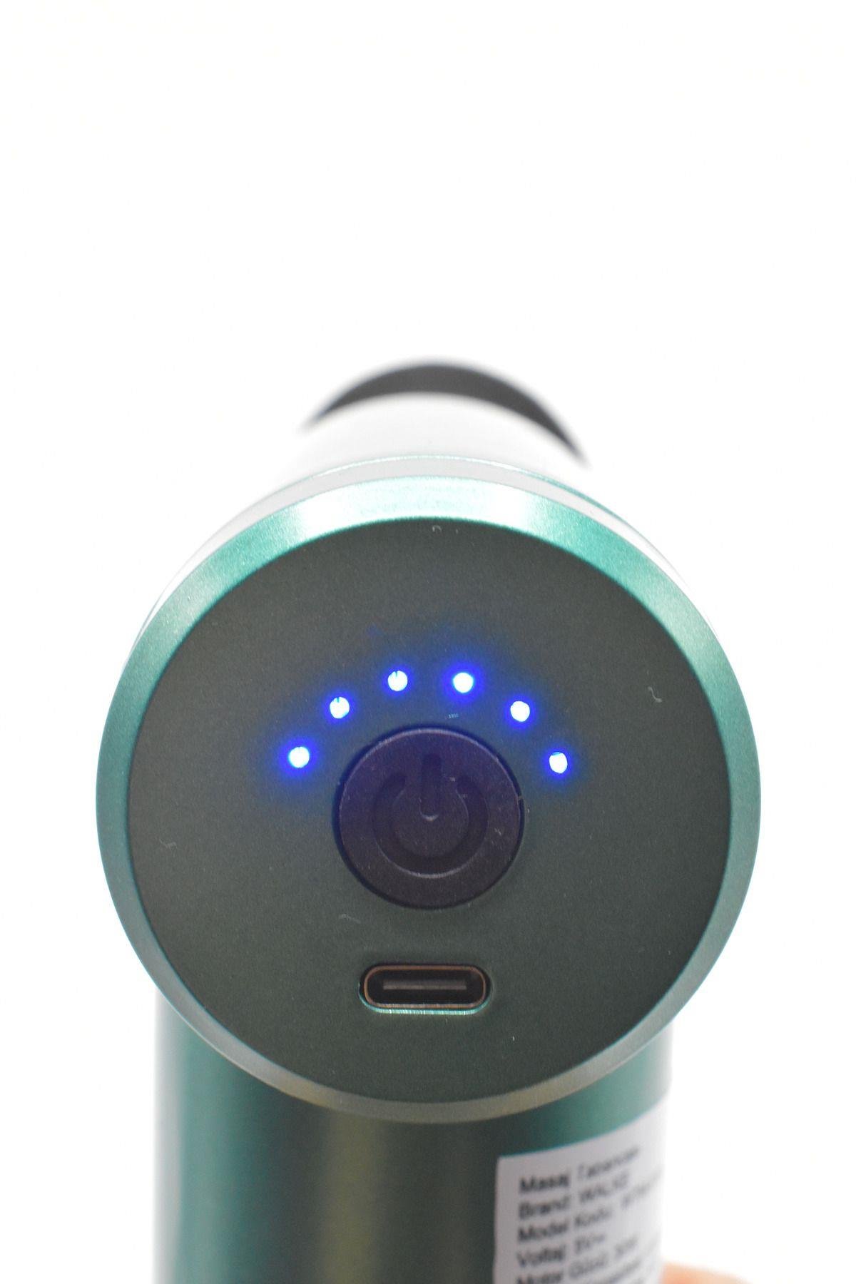 Masaj Tabancası Sporcu Masaj Aleti 4 Başlıklı Şarjlı Titreşimli Sporcu Masaj Tabancası