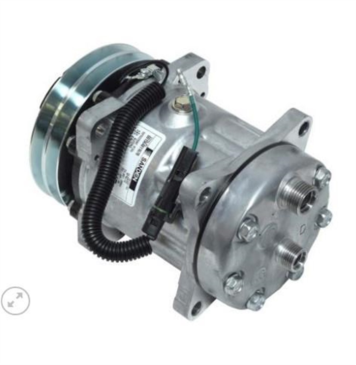 Klima Kompresörü 12v 7h15 2pk V Kayış 132mm Arkadan Çıkış İnce Kalın ...