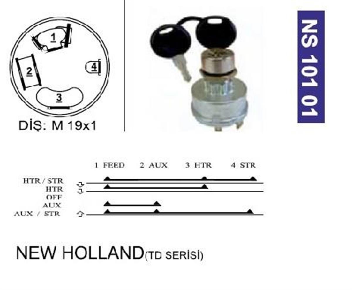 Kontak Anahtarı New Holland Td Serısı | Nesan Ns10101