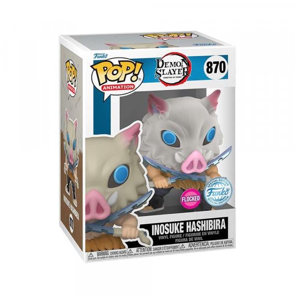 Funko Pop! Demon Slayer - Inosuke Hashibira (Flocked) #870