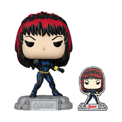 Funko Pop! Marvel Avengers - Black Widow with Pin (Kutu Hasarlı) #1260