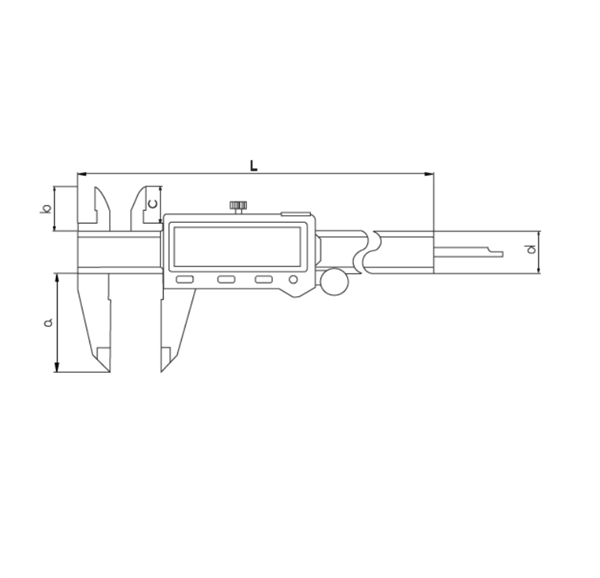 Asimeto Full Ekran Dijital Kumpas 0-300Mm